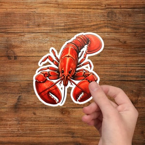 Lobster Vinyl Sticker | - Etsy