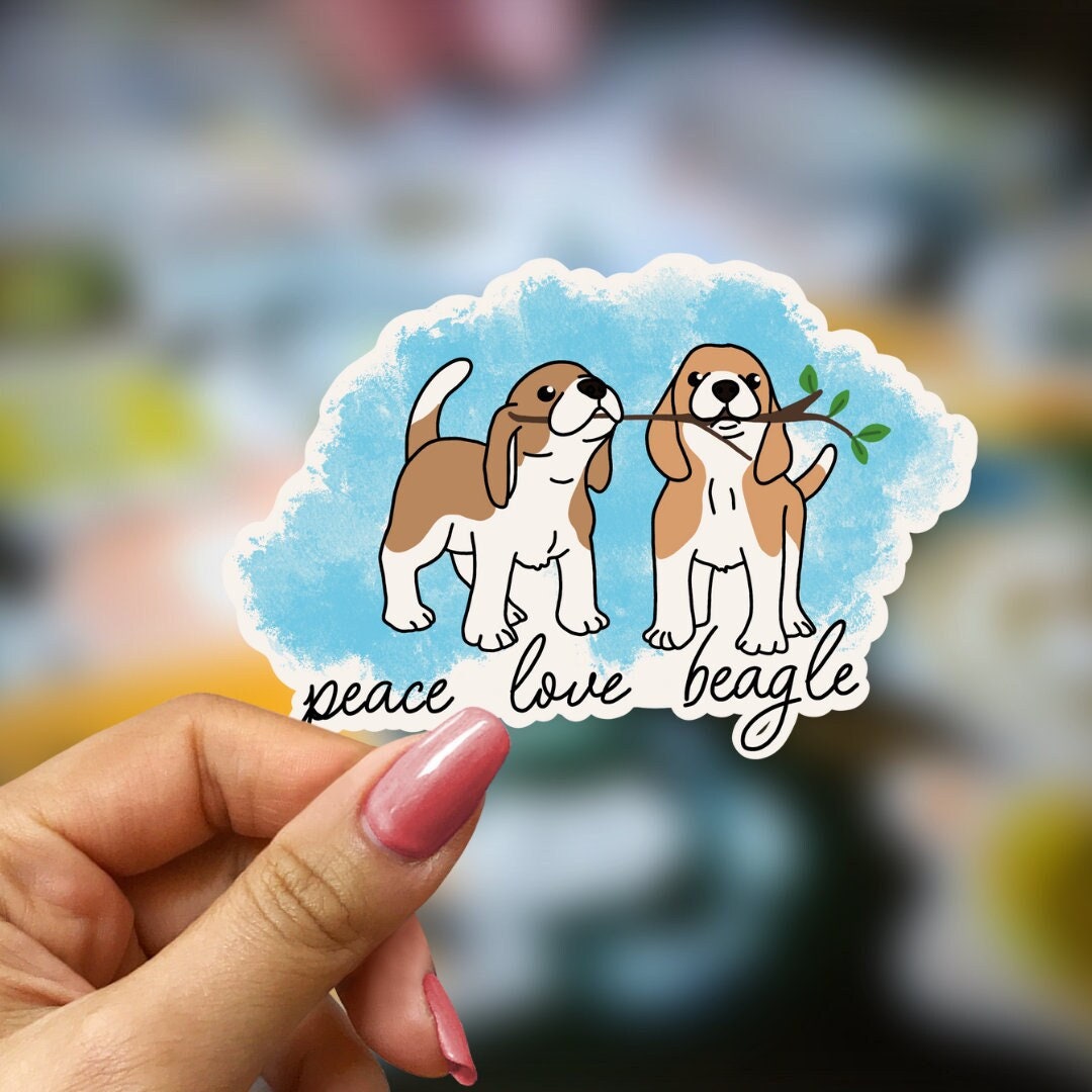 Beagle Sticker | Beagle Breed Gifts | Dog Lover Gifts | Dog Waterproof ...