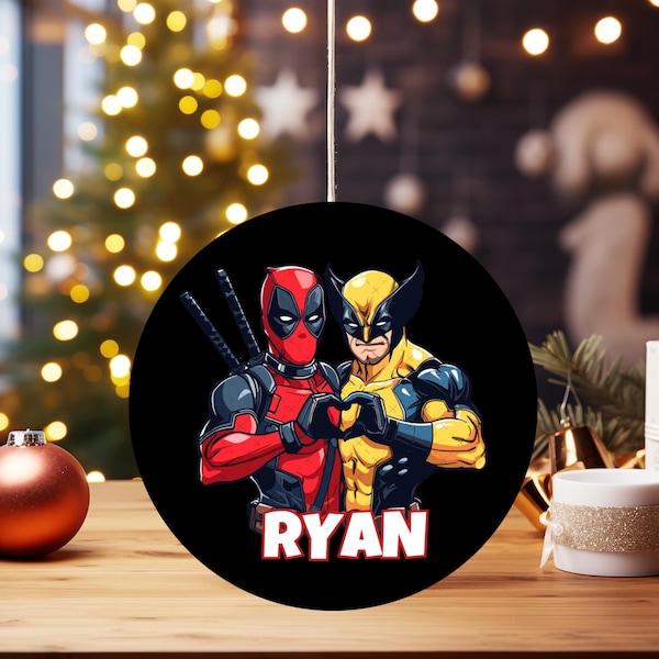 Deadpool and Wolverine Ornament - Etsy
