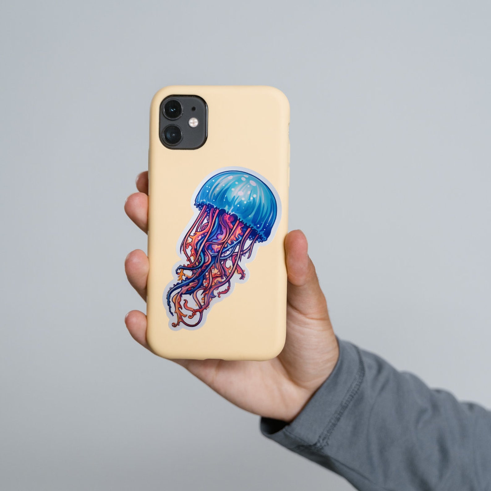 Jellyfish Sticker Gift Set Includes 4 Waterproof Stickers - Etsy