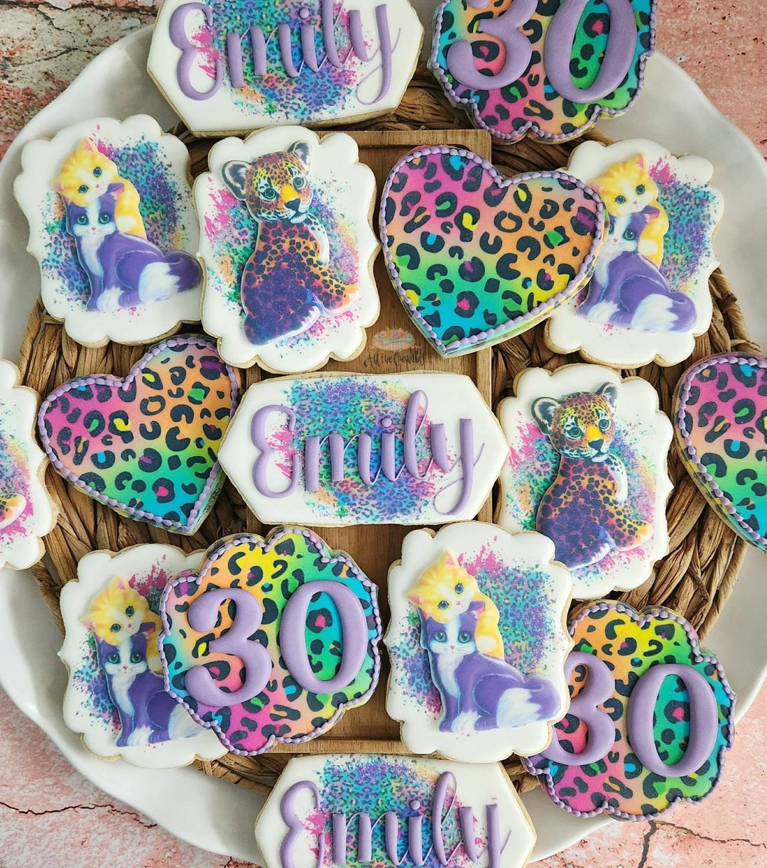 Lisa Frank Birthday Cookies - Etsy