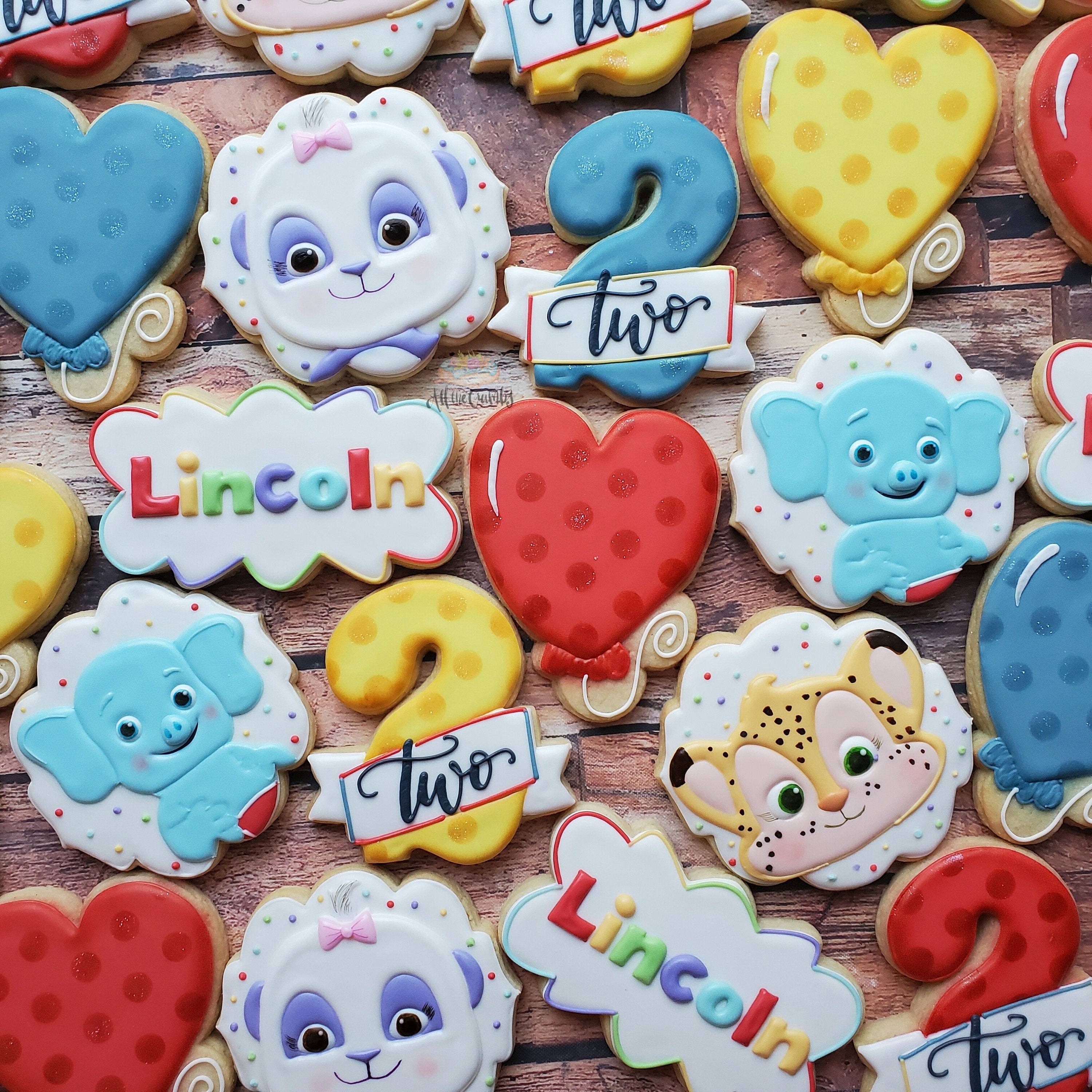 Word Party Birthday Cookies - Etsy