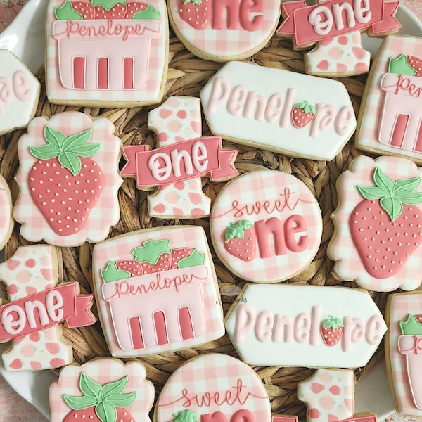 Berry First Birthday Cookies - Etsy