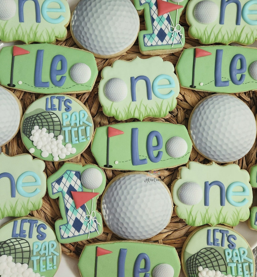 Hole in One First Birthday Golf Cookies - Etsy
