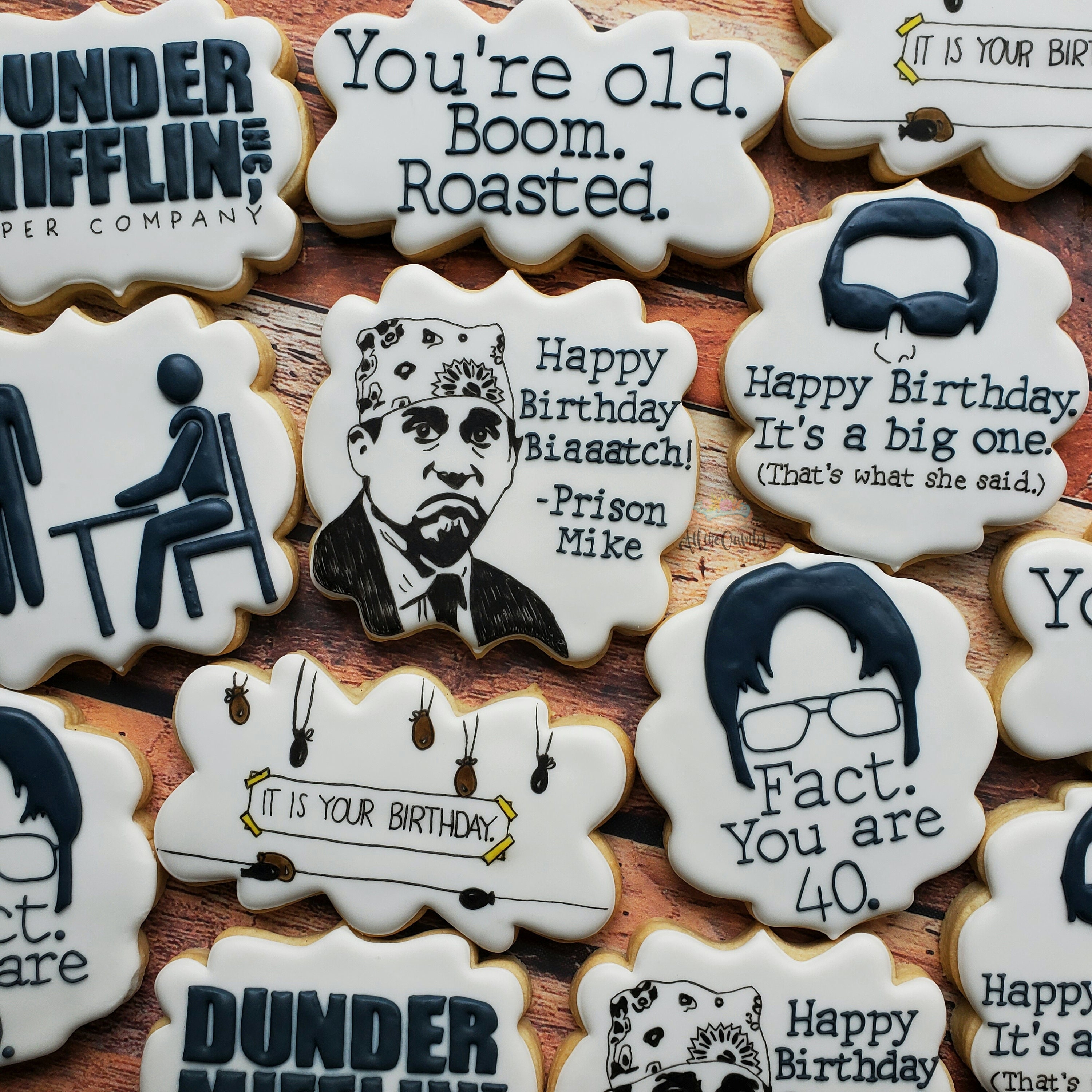 The Office Birthday Cookies - Etsy