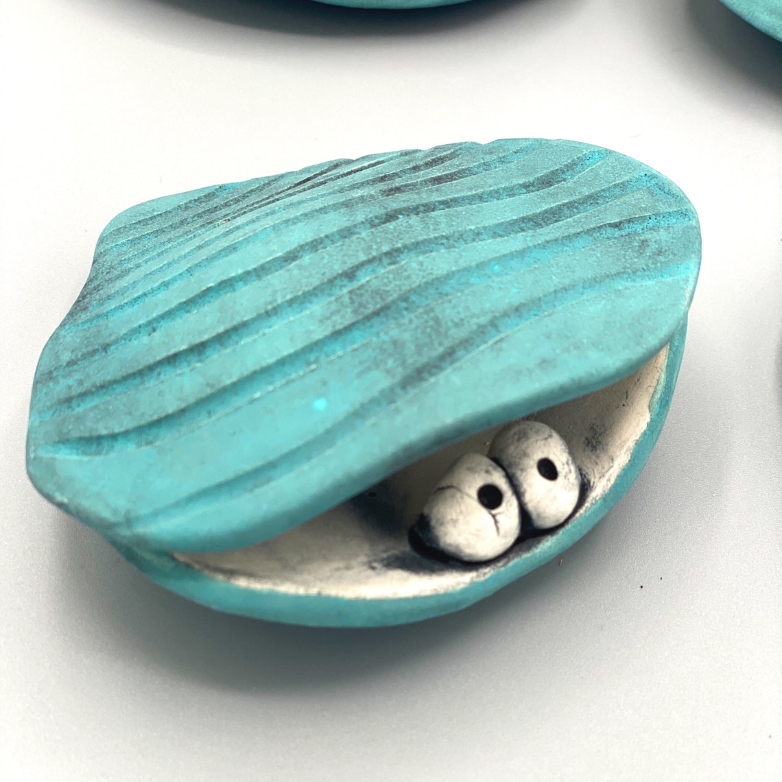 Happy as a Clam Ceramic Clam Artisan Friend Gift | Etsy