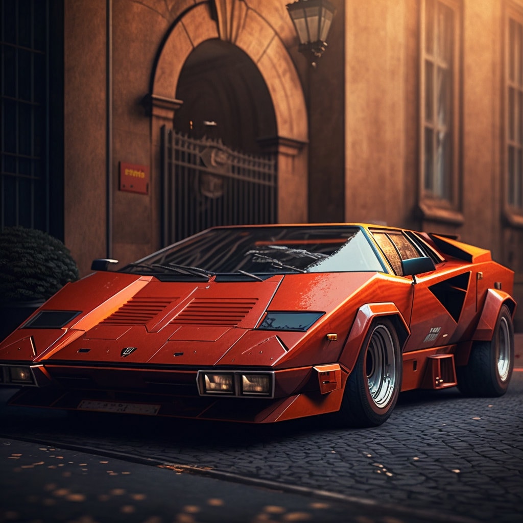 Lamborghini Countach Digital Art,printable Artwork,instant Download ...