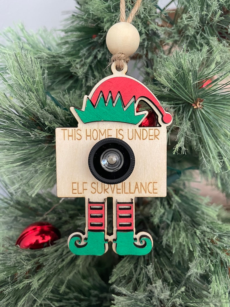 Elf Cam Ornament Santa Watch Elf Surveillance North Pole | Etsy
