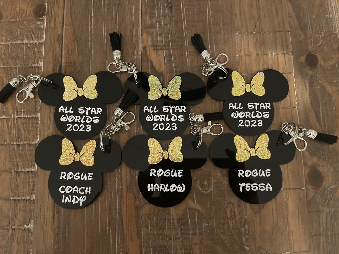 Bag Tags All Star Worlds 2024, Can Customize to Different Events, Back ...