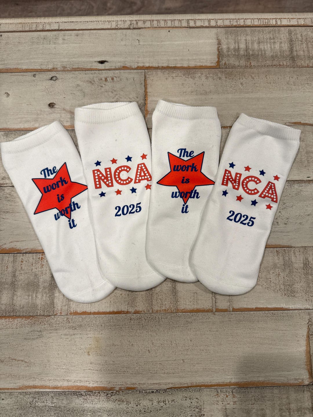 NCA Cheer Socks, Can Also Customize With Team Logo, Saying, Big Little ...