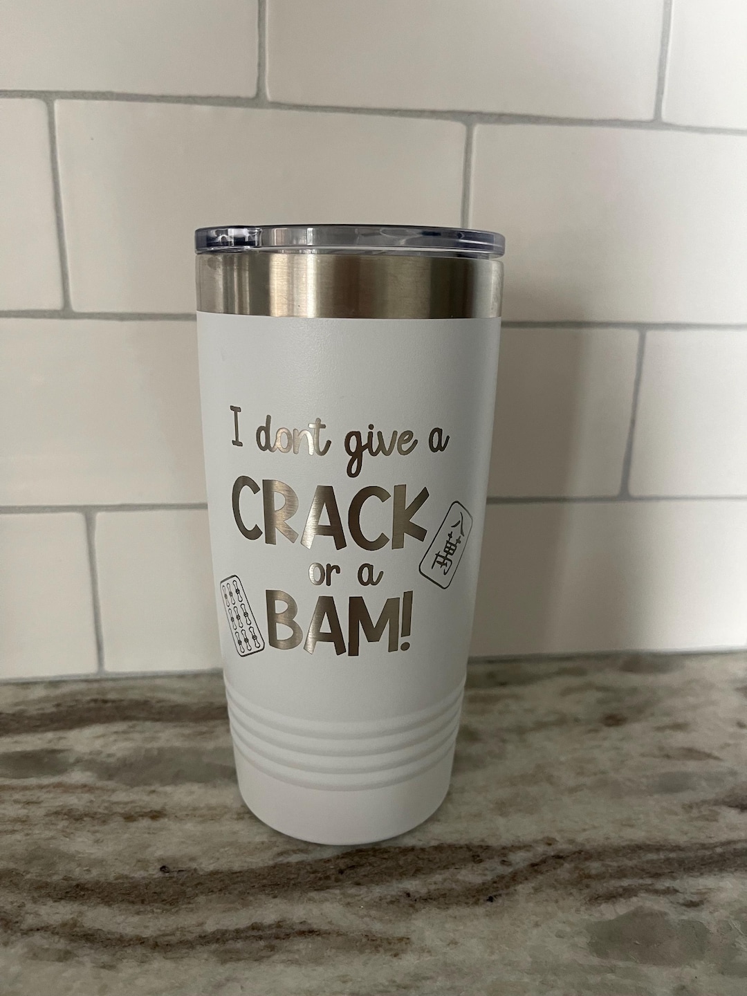 Mahjong, I Don’t Give a Crack or a Bam, Personalized Tumbler - Etsy