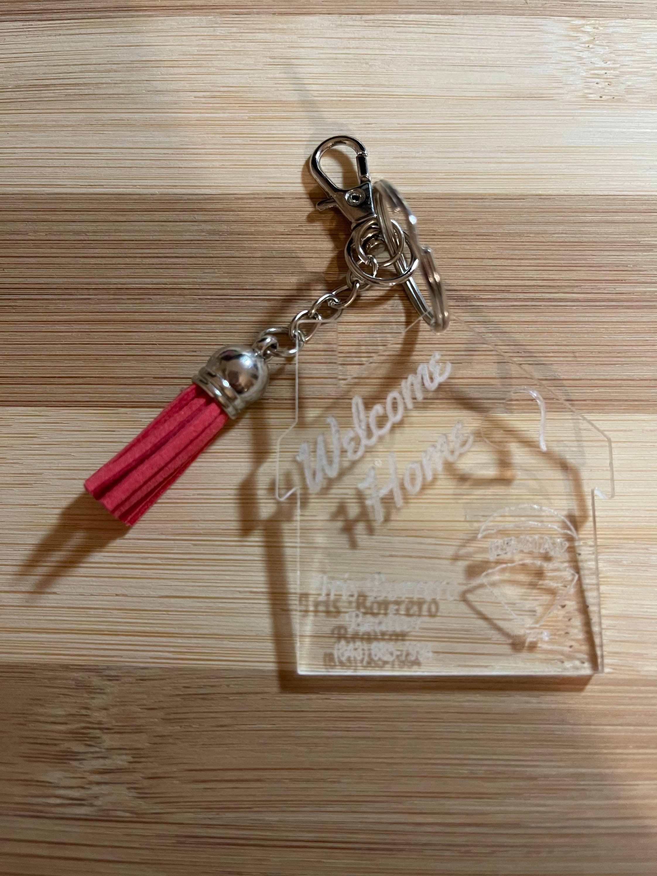 Realtor Custom Engraved Acrylic Keychain Your Real Estate - Etsy