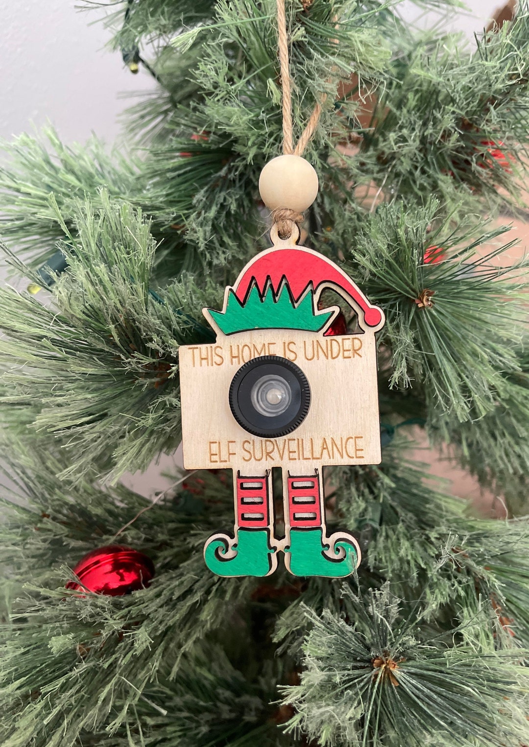 Elf Cam Ornament, Santa Watch, Elf Surveillance, North Pole Santa Cam ...