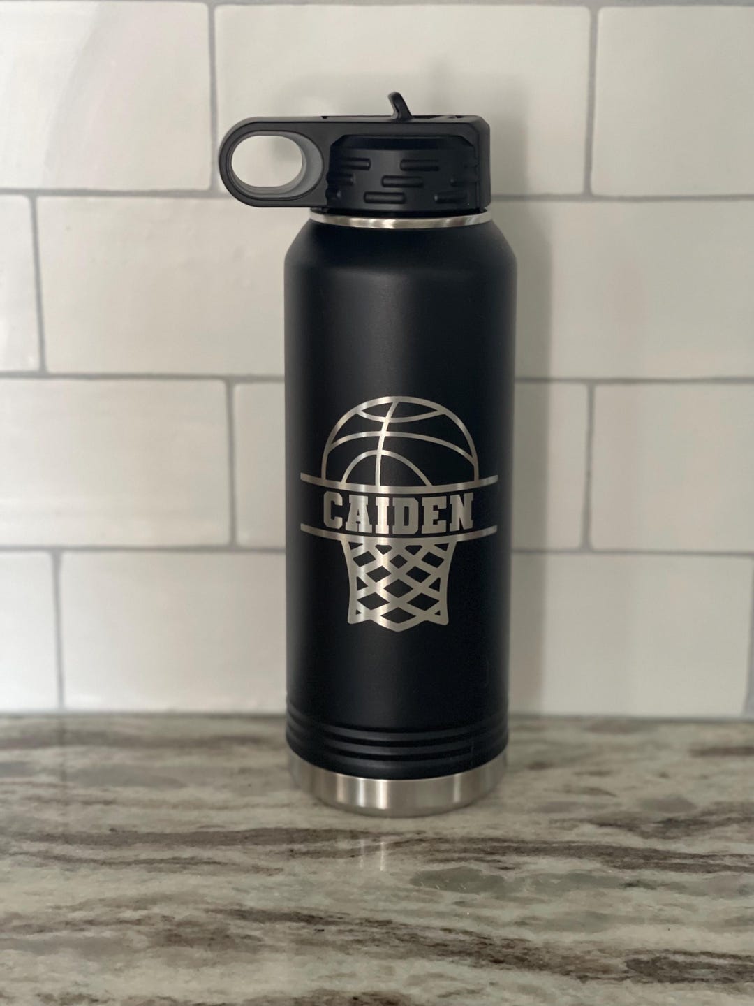 Personalized Basketball Polar Camel Water Bottle. 20 Ounce or 32 Ounce ...