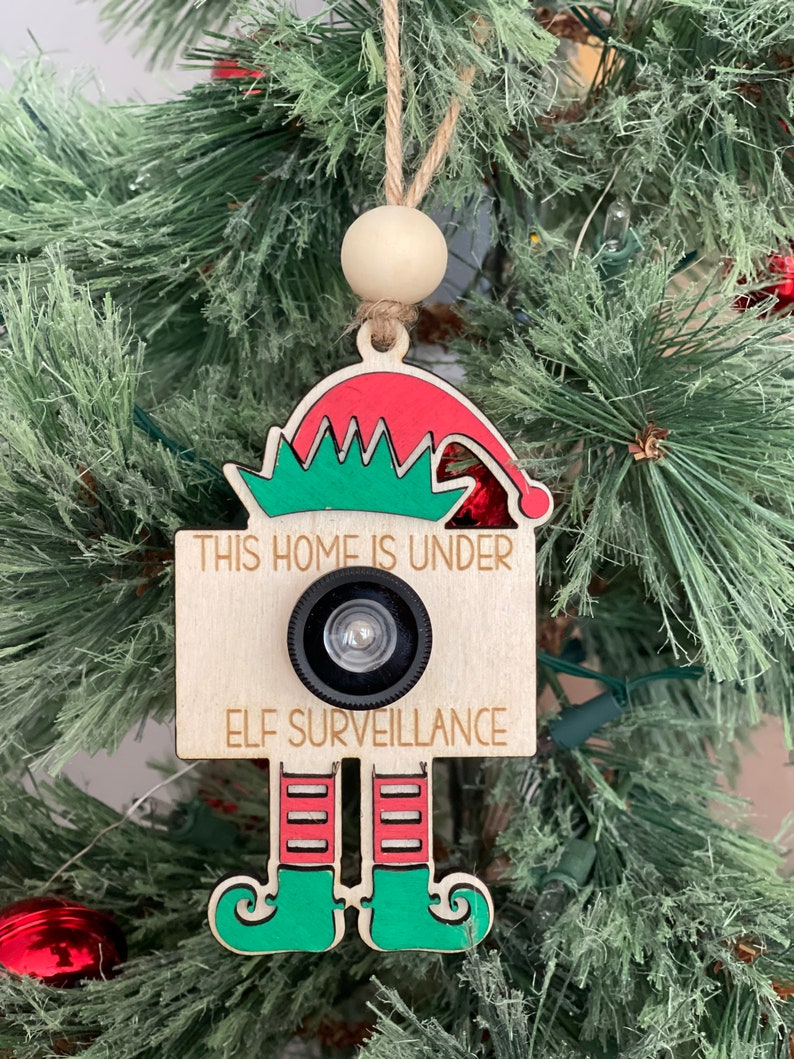 Elf Cam Ornament Santa Watch Elf Surveillance North Pole | Etsy
