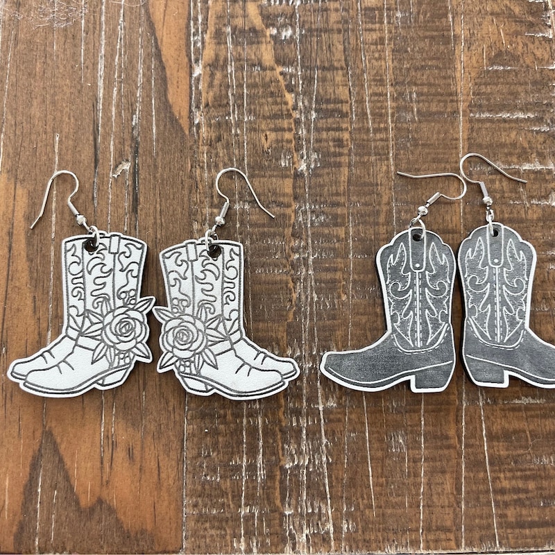 Boot Earrings - Etsy