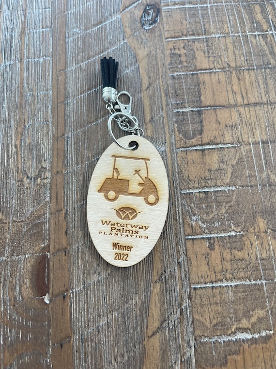 Golf Cart Keychain Golf Cart Parade Prize Personalized With - Etsy