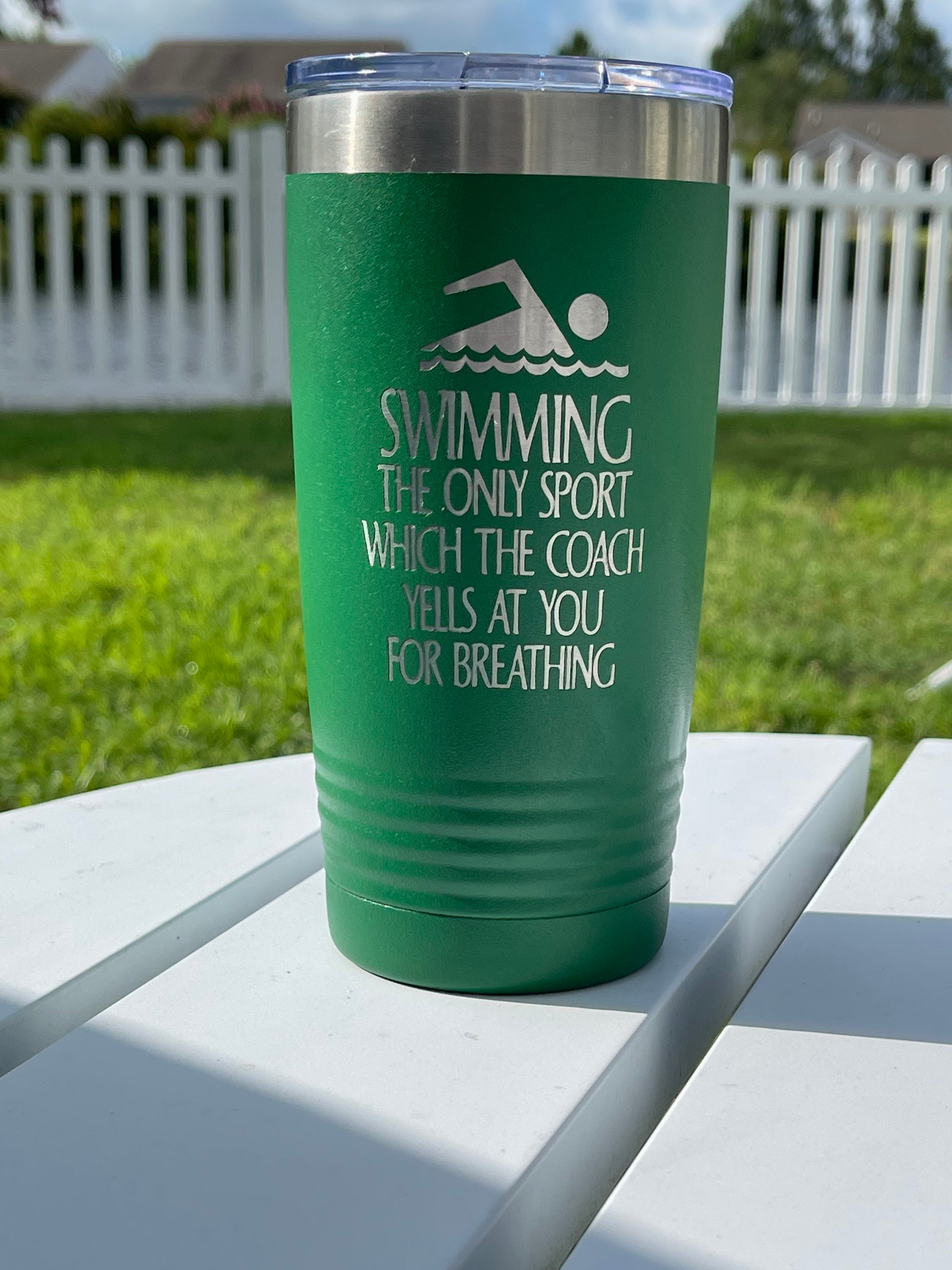Swim Coach Gift Custom Engraved Personalized Stainless Steel - Etsy