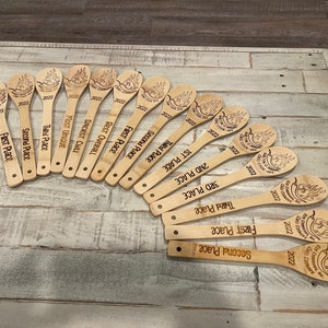 Chili Cook off Bamboo Spoons,custom Spoon and Handle, Personalized Cook ...