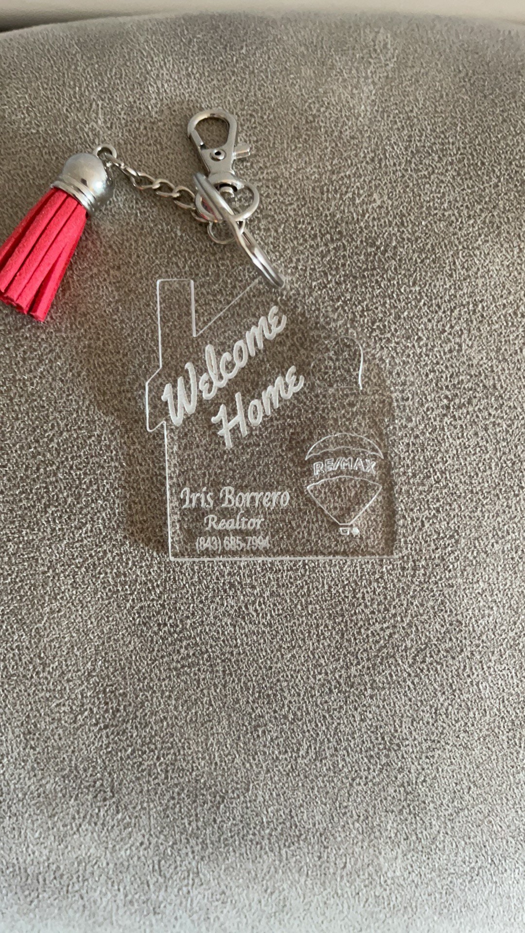 Realtor Custom Engraved Acrylic Keychain Your Real Estate - Etsy