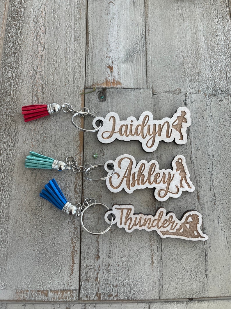 Drill Team Custom Name Keychain, Bag Tag, Personalized Acrylic Keychain ...