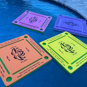 Floating Mahjong Table for Pool: Built-in Tile & Cup Holders - Etsy