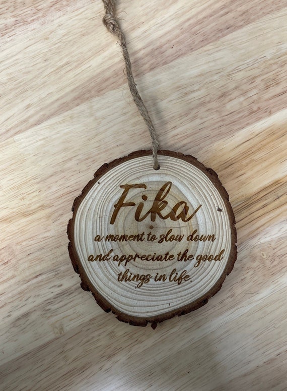 Fika Scandanavian Christmas Ornaments Hygge Style - Etsy