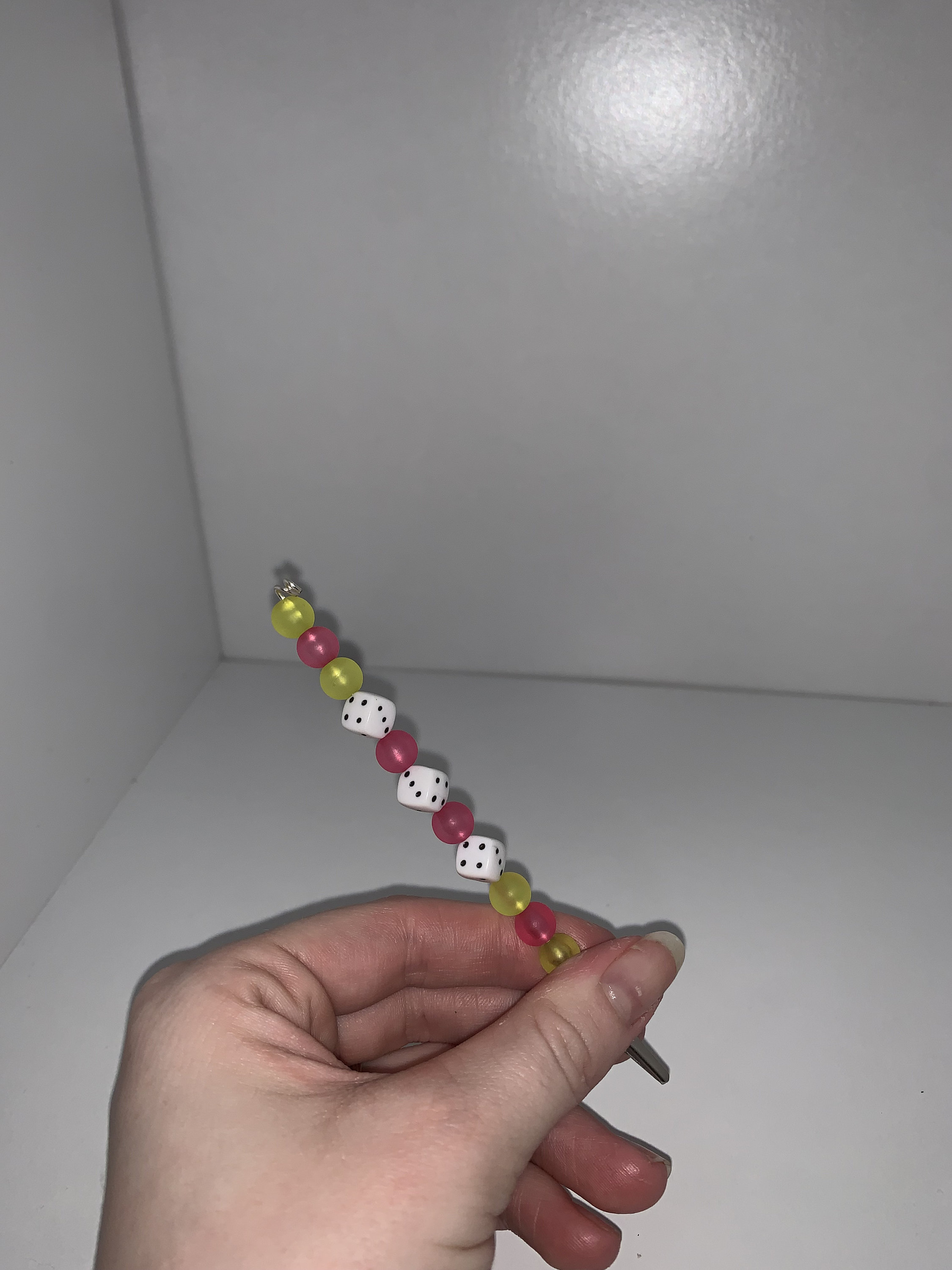 Pink and Green Dice Wand Clip - Etsy