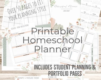 Printable Homeschool Planner 2023-2024 Dated Homeschool - Etsy