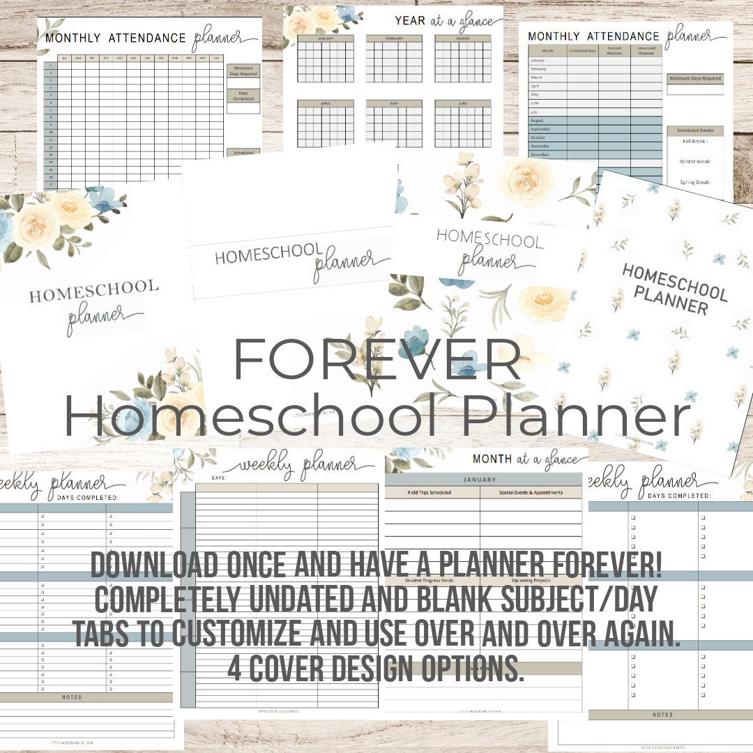 FOREVER Homeschool Planner - Undated and Customizable - Etsy