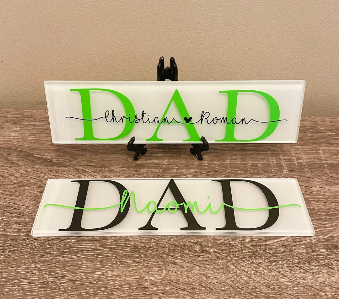 Dad Tiles With Names, Grandpa Tile, Father’s Day Gift From Daughter ...