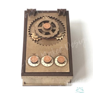 Wooden Puzzle Box Personalized Gift Keepsake Box Puzzle Box for Adults ...