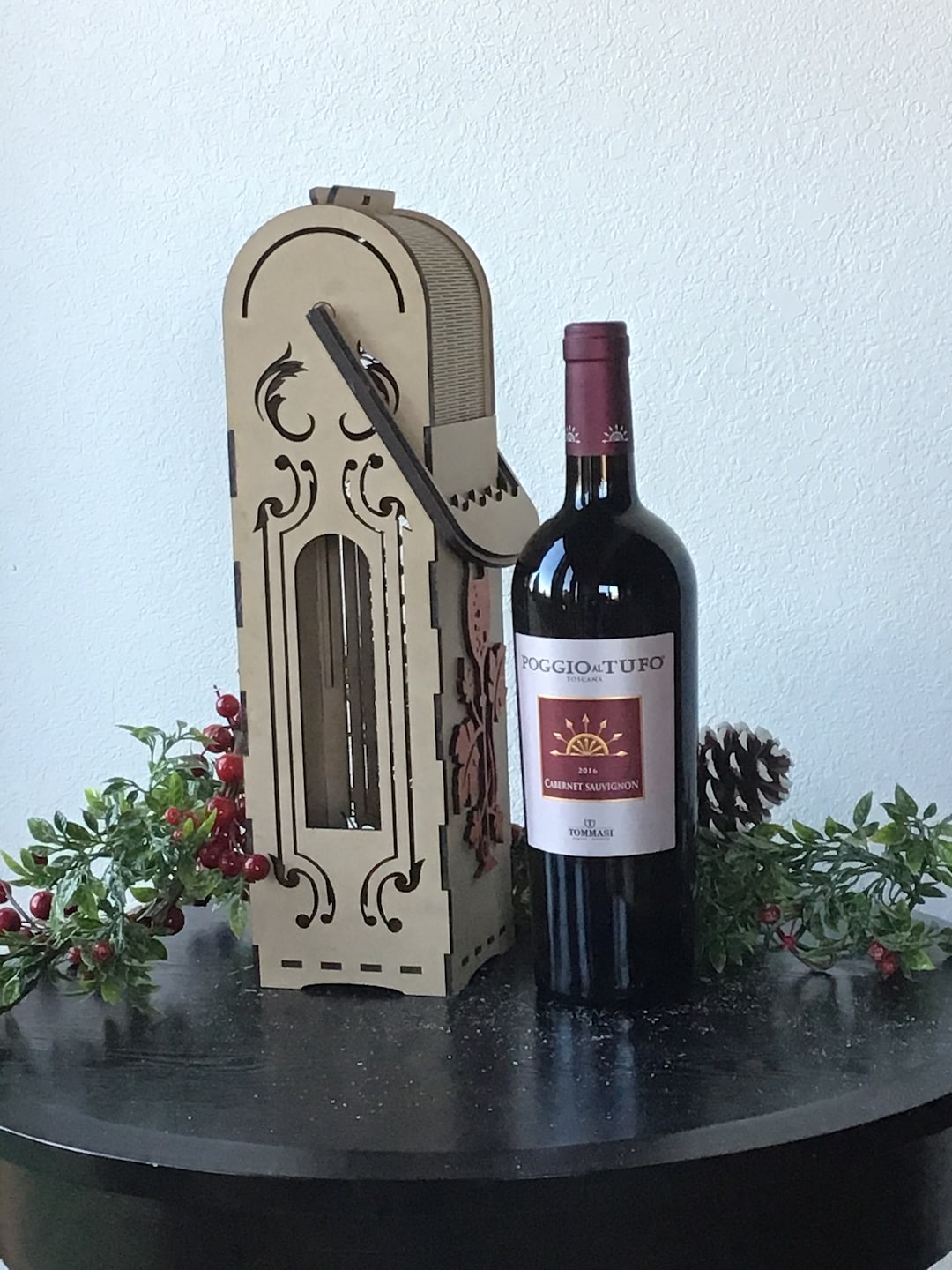 Wine Box Wine Lovers Wine Carrier Dinner Gift Personalized - Etsy