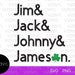 Jim Jack Johnny Jameson SVG, Funny St Patrick's Day SVG, St Patricks ...