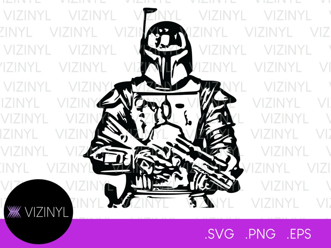 Boba Fett SVG: Star Wars Vector Graphics (digital File) - Etsy