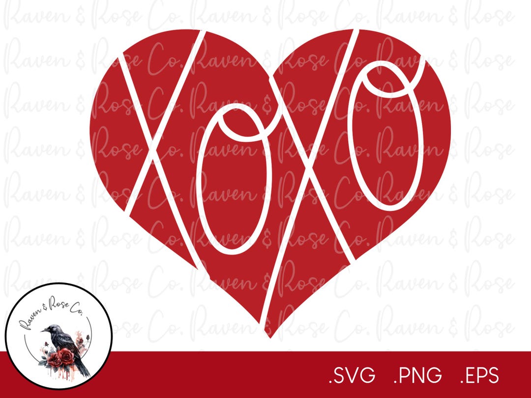 XOXO Heart Valentines SVG, Valentines Day SVG, Teacher Valentines ...