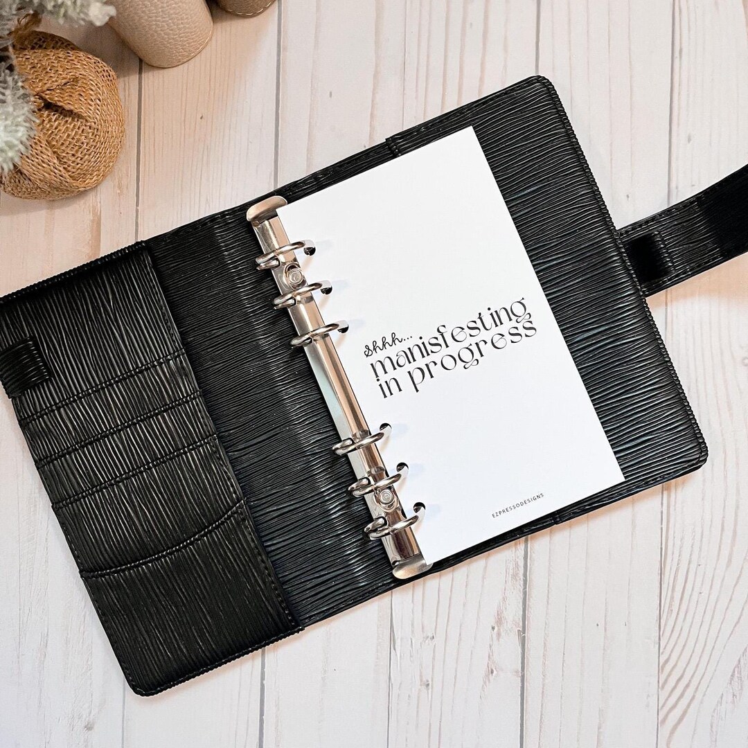 Manifesting in Progress Dashboard | Planner Dashboard | Binder ...