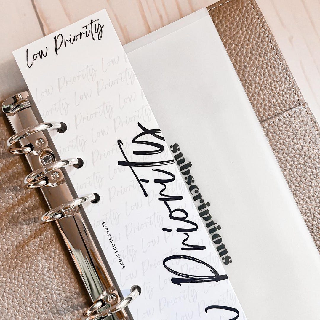 Simple Chic Budget Binder Bookmarks | Personal Size | Set of 3 ...