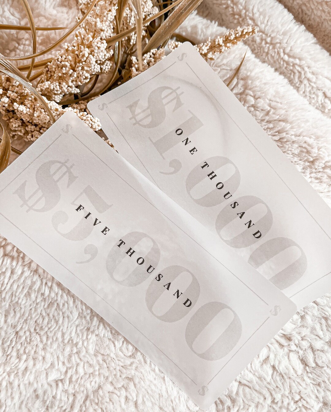 Cash Envelope Placeholders - Etsy