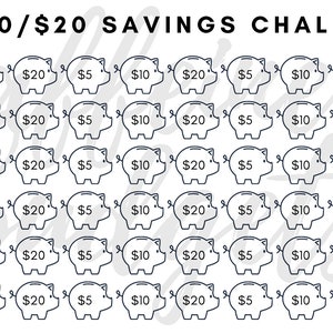 Piggy Banks Savings Challenge / Savings Tracker / Kid Friendly ...