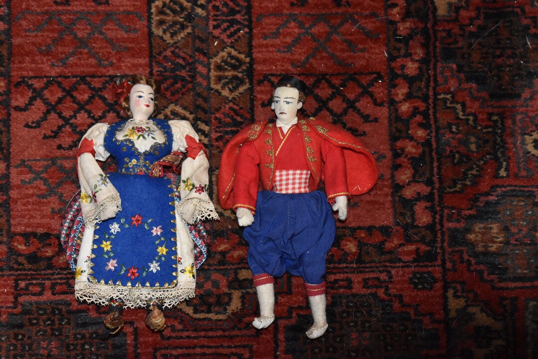 Pair of Vintage Greek Dolls in National Costumes - Etsy
