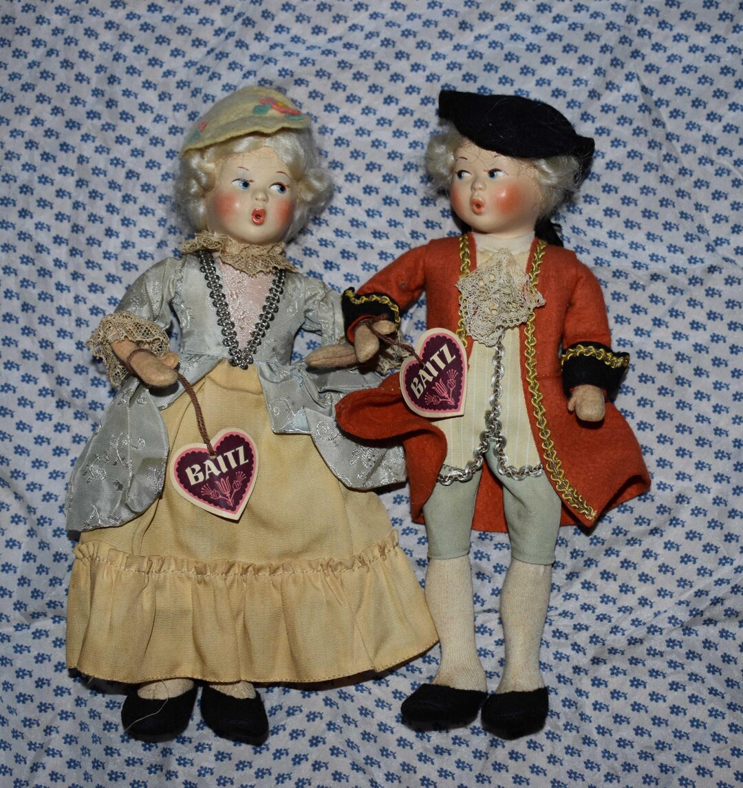 Pair of Austrian Miniature Dolls 50s "mozartzeit" - Etsy