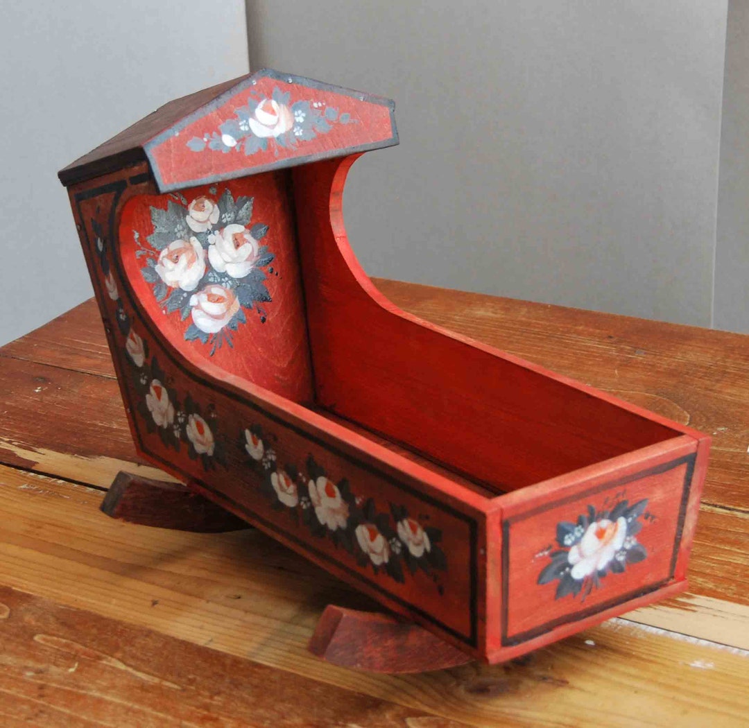 Wooden Handmade Doll's Cradle - Etsy