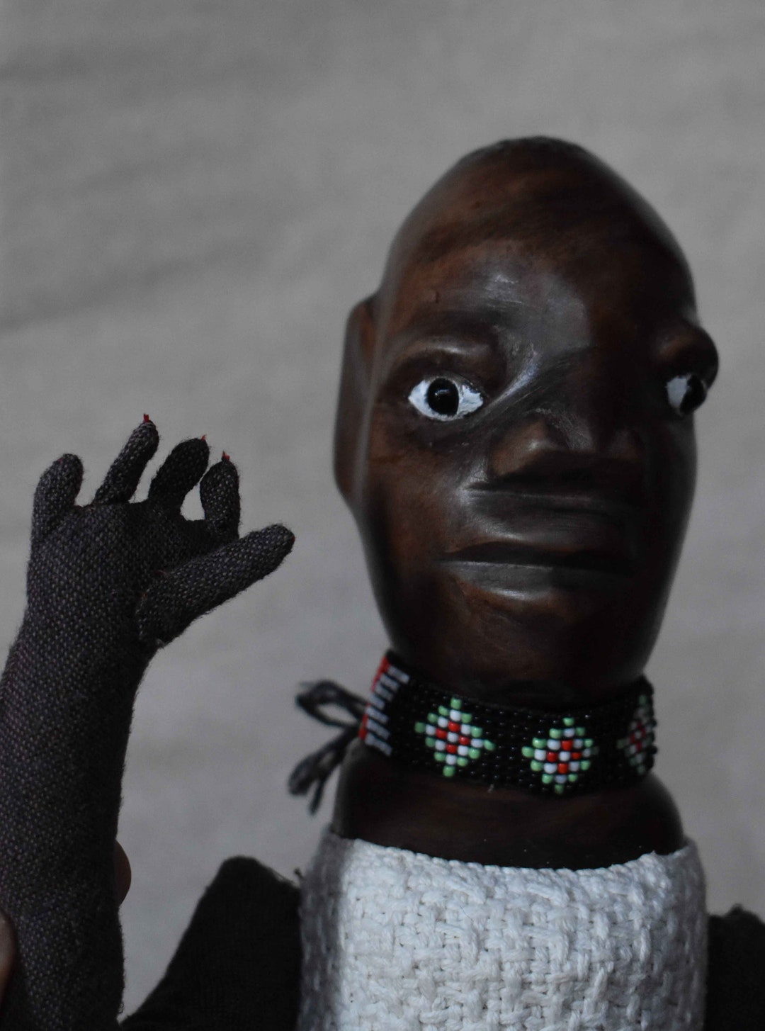 Unusual African Doll Made of Wood and Textiles - Etsy