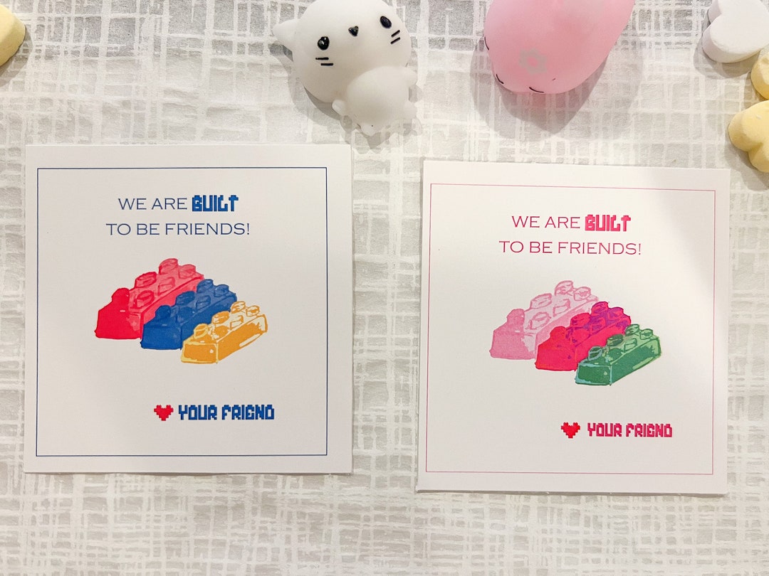 Lego Valentine Cards, Legos Valentine, Boys Valentine, Girls Valentine ...
