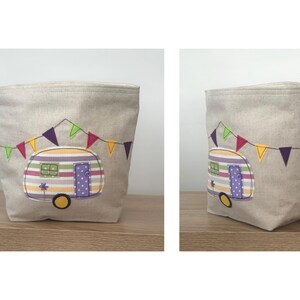 Happy Campers Caravan Storage Basket - Caravan Storage - Caravan Gift ...