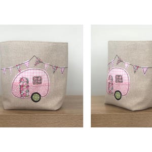 Happy Campers Caravan Storage Basket - Caravan Storage - Caravan Gift ...