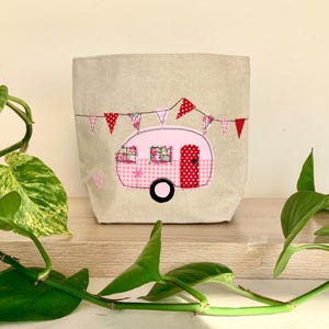 Happy Campers Caravan Storage Basket - Caravan Storage - Caravan Gift ...