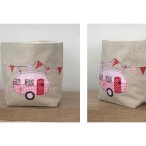 Happy Campers Caravan Storage Basket - Caravan Storage - Caravan Gift ...