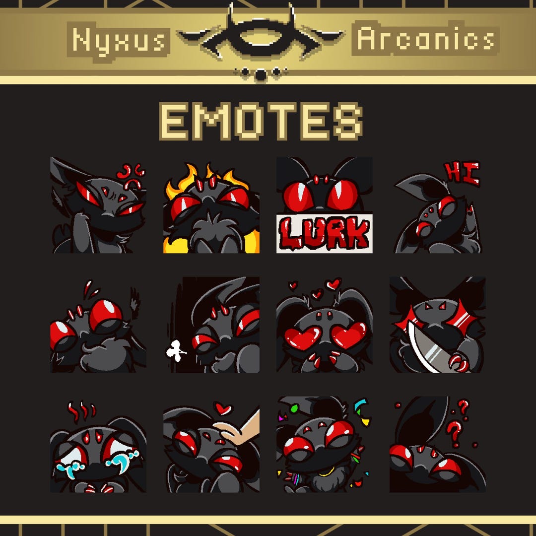 NEW Mothman Emote Set | Ready to Use Emotes for Twitch, Youtube, and ...